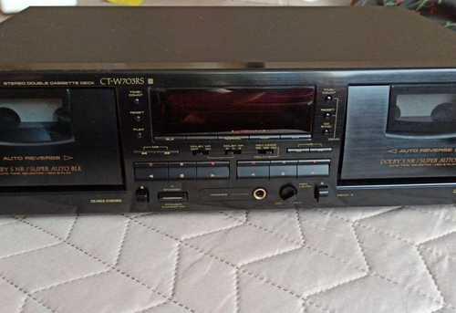 Кассетная дека pioneer ct-w703rs