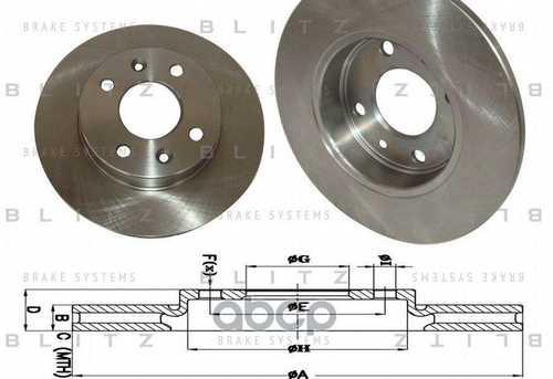 Диск тормозной перед BS0104 Blitz