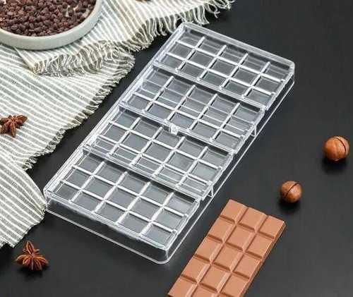 Поликарбонатная форма для плитки шоколада