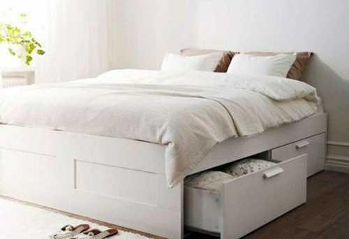 Кровать двухспальная 160 200 белая бу