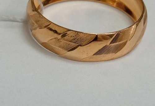 Золотое обручальное кольцо 17р дефор(5760)