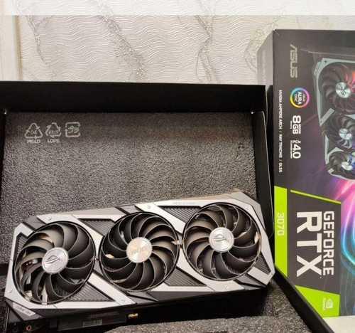 Видеокарта asus rtx 3070 rog strix