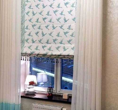 Римские шторы в спальню