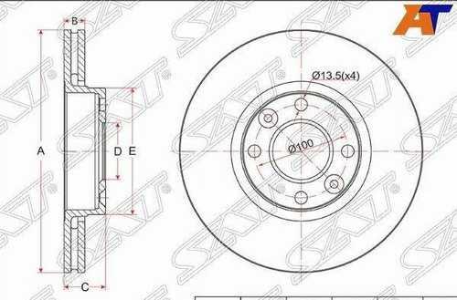 Диск тормозной lada, nissan, renault