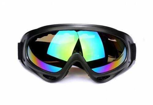 Горнолыжные, вело, мотокросс очки с цветной линзой