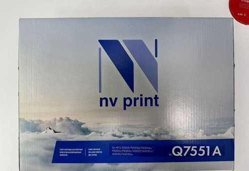 Картридж NV Print Q7551A для HP, 6500 стр, черный