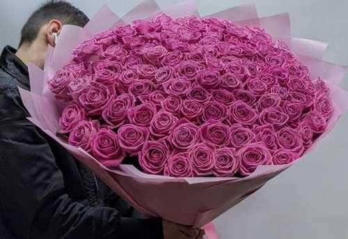 Роза 101 штук букеты цветы