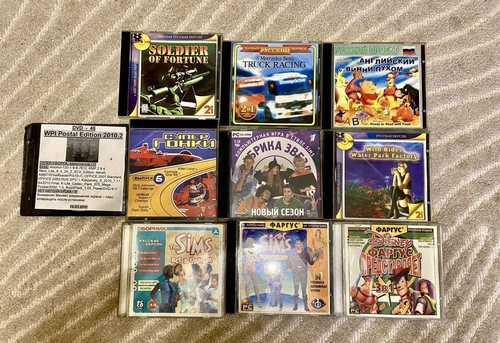 CD диски игры нулевых sims postal гонки
