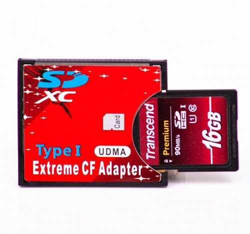 Адаптер с SD на CF Compact Flash карту памяти