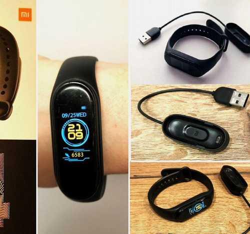 Два фитнес браслета xiaomi mi band 4 и 9