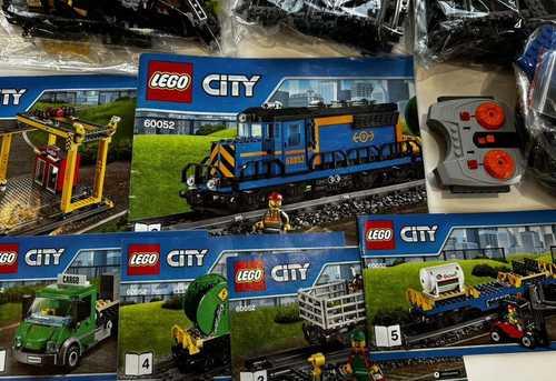Lego City 60052 грузовой поезд лего