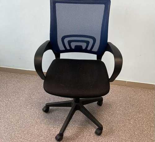 Компьютерное кресло бу стул офисный черный и синий