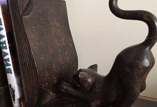 Ограничители на книжную полку "Читающие коты"