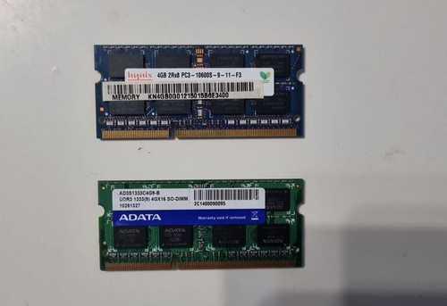 Оперативная память 4 Gb DDR 3 sodimm