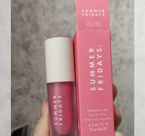 Summer Fridays Dream Lip Oil Pink Cloud