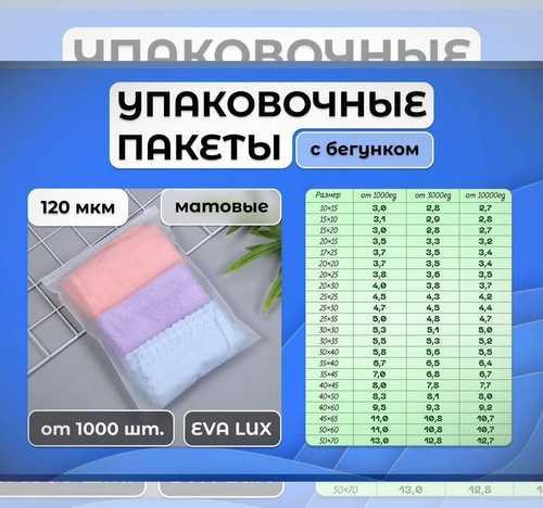 Зип-лок пакеты (zip lock) с бегунком