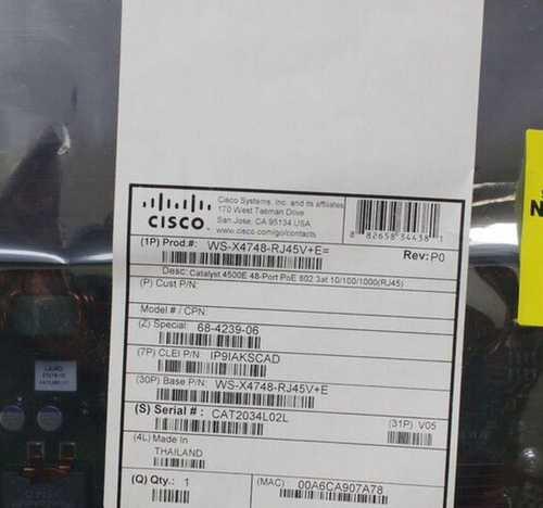 Модуль Cisco Catalyst WS-X4748-RJ45V+E