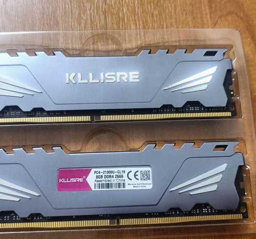 Оперативная память DDR4 kllisre 2X8GB 2666MHz