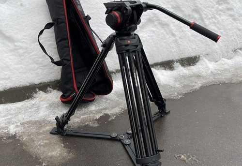 Видео штатив manfrotto 546, голова 504