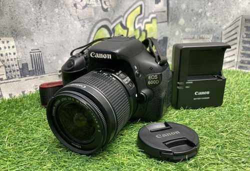 Canon 600D kit 18-55mm 3.5-5.6 IS II 7.500 кадров