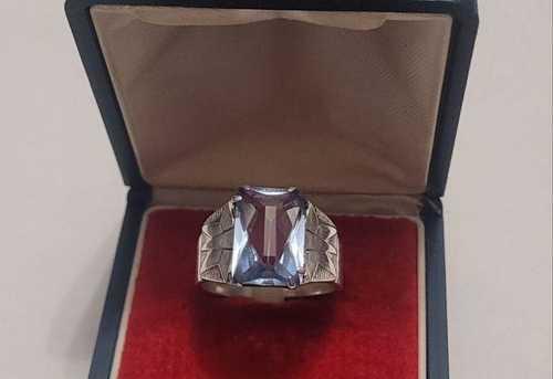 Женский перстень, кольцо, Серебро 875 СССР