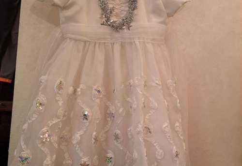 Снежинка платье для девочки