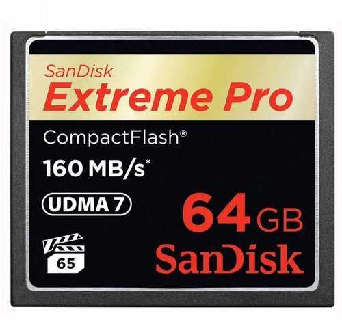 Карта памяти SanDisk CompactFlash Extreme Pro 64 гб sdcfxps-064G-X46