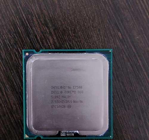 Процессор Intel E7500