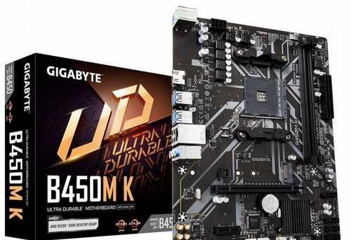 Материнская плата gigabyte b450m k