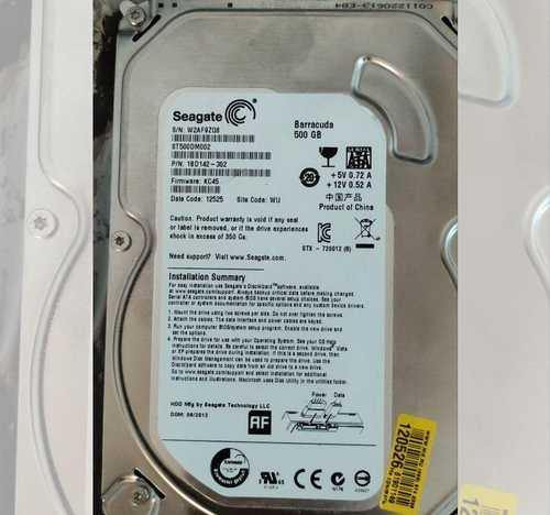 Жесткий диск 500 гб Seagate 3,5 " для пк