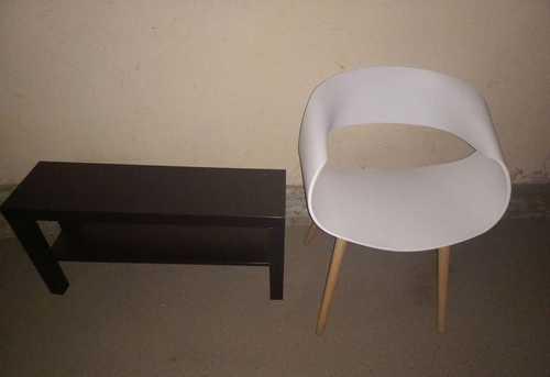 Стул Дизайнерский и столик IKEA