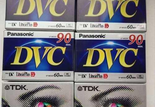 Видеокассеты panasonic dvc 90 и tdk dv 60