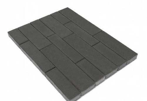 Тротуарная плитка Домино, Серый, h60 мм