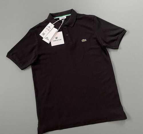 Polo lacoste мужское черное