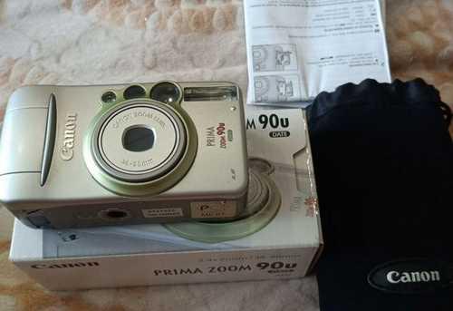 Плёночный фотоаппарат canon zoom90u