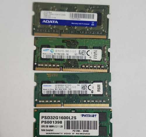 Оперативная память ddr3 sodimm 2gb