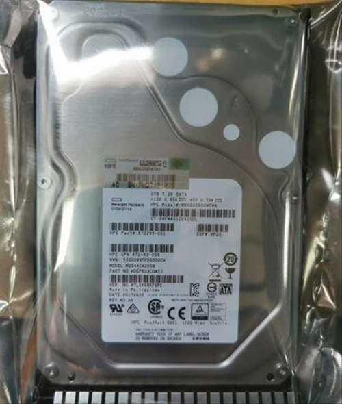 Жесткий диск HPE 2Tb 7.2k SATA 3.5" 6g