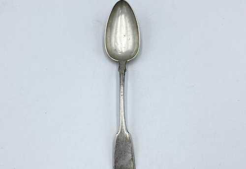 Ложка столовая серебро 84 пр вес 68г 1873год