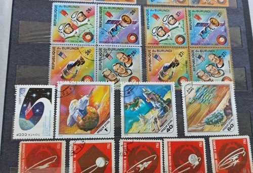 Почтовые марки мира. Космос, техника