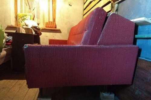 Винтажный диван и стулья Чехия mid century