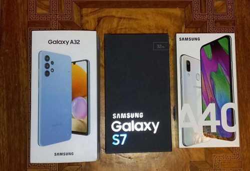 Коробка от телефона Samsung Galaxy A32, S7, A40