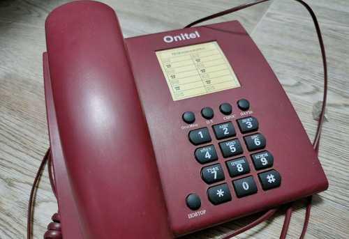 Стационарный телефон onitel ONI-686 вишнёвый