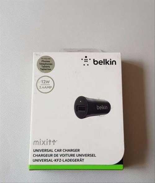Автомобильная зарядка Belkin 12W новая