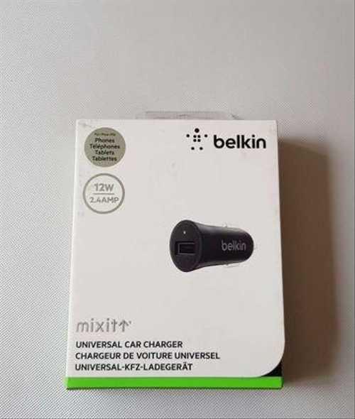 Автомобильная зарядка Belkin 12W новая