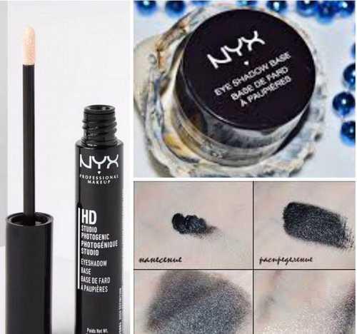 NYX база под тени стойкая беж, черный