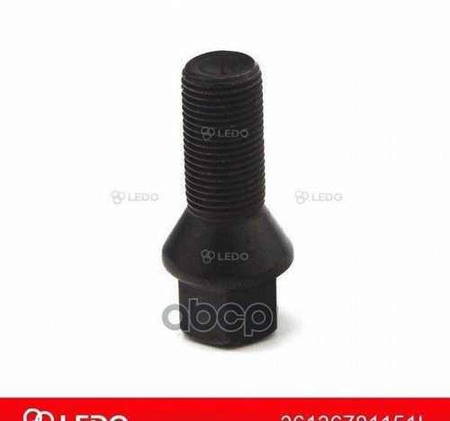 Болт колеса m14x1.25 конус ключ 17 чёрный ledo