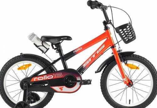 Велосипед sitis rollo 16" (2024) Orange-Black Vol2