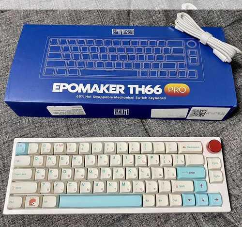 Клавиатура Epomaker TH66 PRO White Suhi