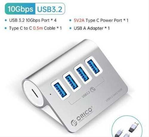 Высокоскоростной концентратор orico USB 3.2