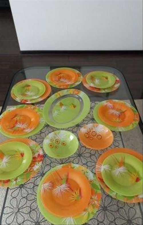 Столовый сервиз Luminarc Pop Flowers Green Mix